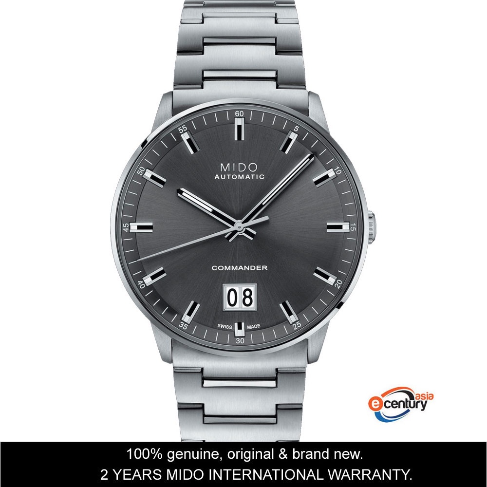 Mido M021.626.11.061.00 Men's Automatic Commander Big Date Stainless ...