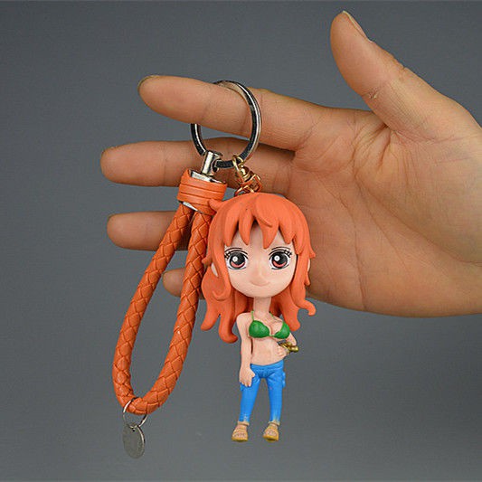 One Piece Hand-made Keychain Pendant Peripheral Model Devil Fruit Luffy ...