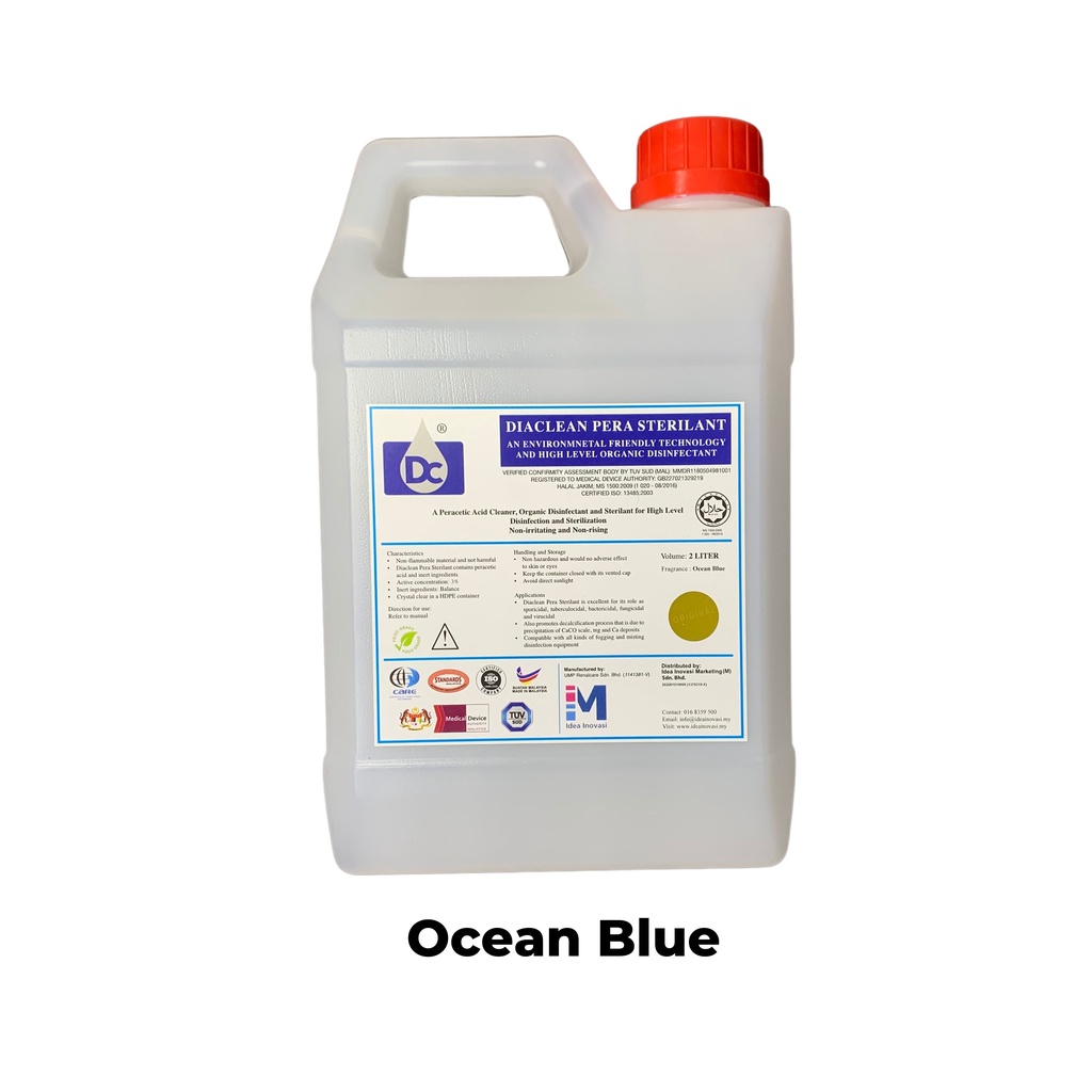 Diaclean Fogging Liquid Ocean Blue/Lavender 2L/5L Smoke Disinfectant ...