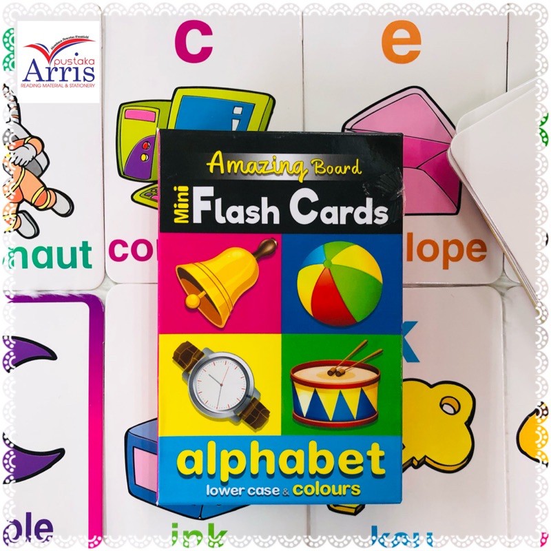 MINI FLASH CARDS - ALPHABET LOWER CASE & COLOURS | Shopee Malaysia