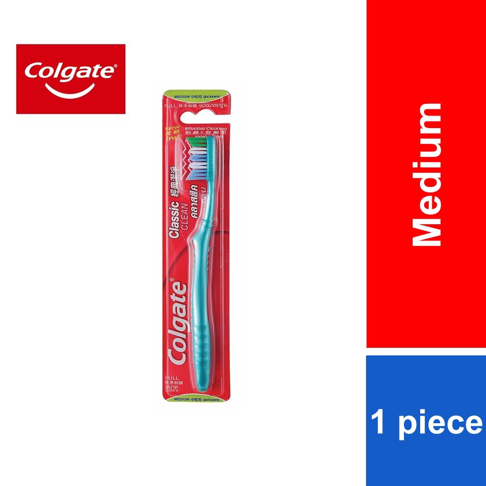 Colgate Classic Clean Toothbrush Medium 1s | Shopee Malaysia