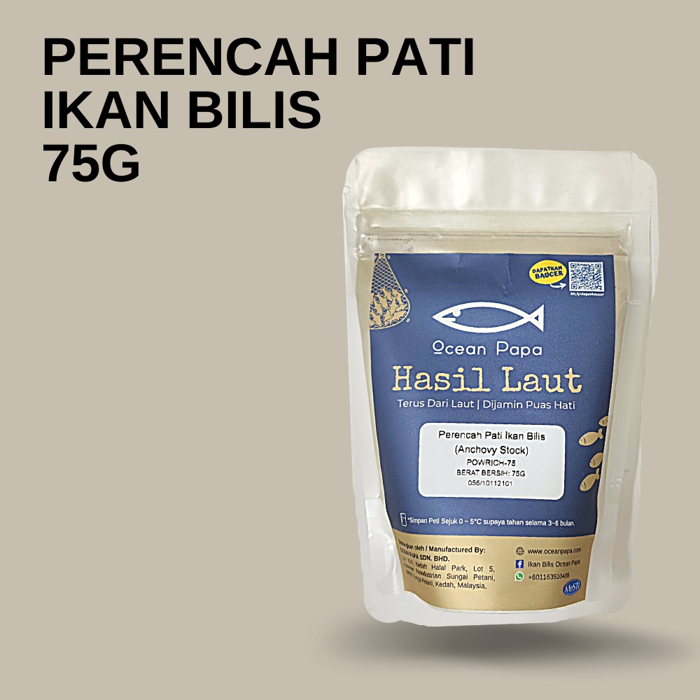 100% Natural Anchovy Stock / Serbuk Perencah Pati Ikan Bilis (75g ...