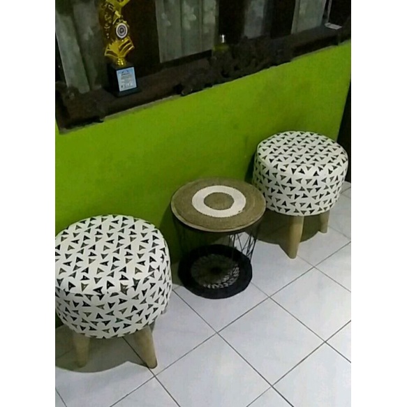 Canvas STOOL Chair, Foam STOOL Sofa, Mushroom Chair | Shopee Malaysia