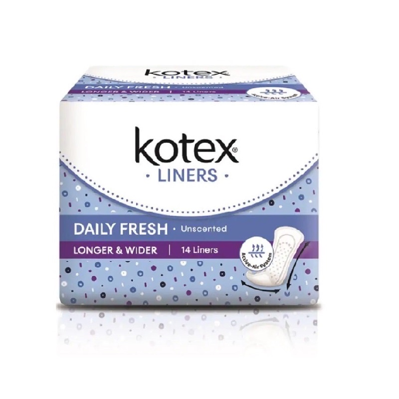 KOTEX Fresh Liner Long & Wider (14’s) | Shopee Malaysia