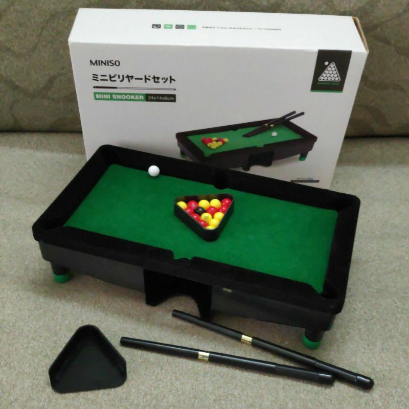 Miniso Mini Tabletop Snooker Pool Game Desktop | Shopee Malaysia