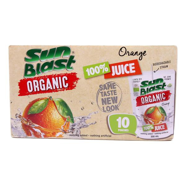 Sunblast, Organic 100% Orange Juice Carton (200ml x 10) | Shopee Malaysia