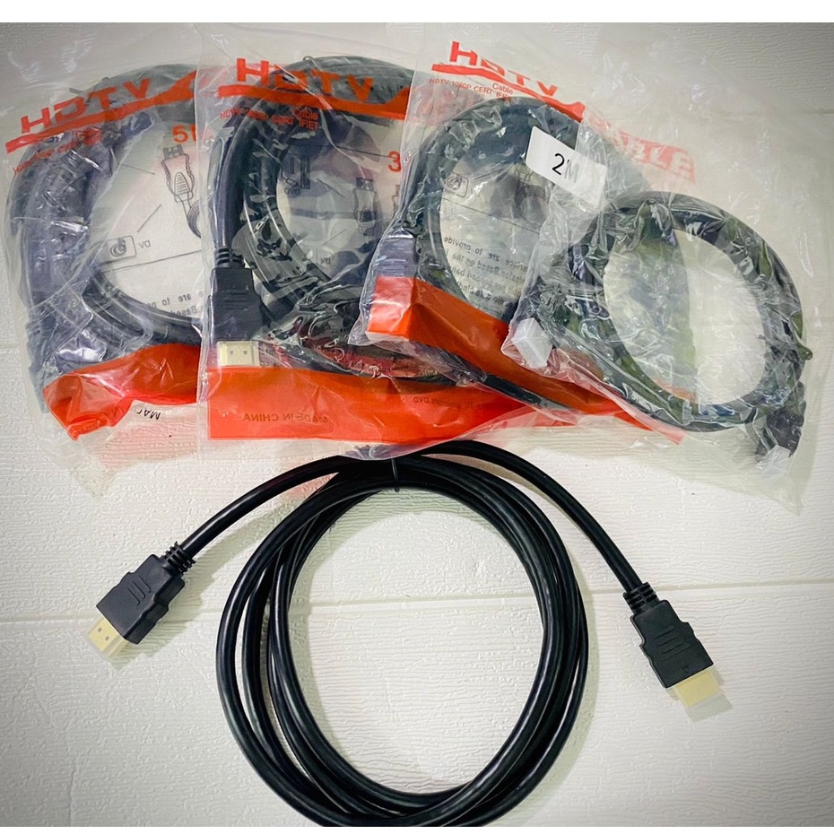 1.5M/2M/3M/5M HDMI CABLE HIGH SPEED V2.0 1080P FULL HD TV ‖ WAYAR HDMI ...