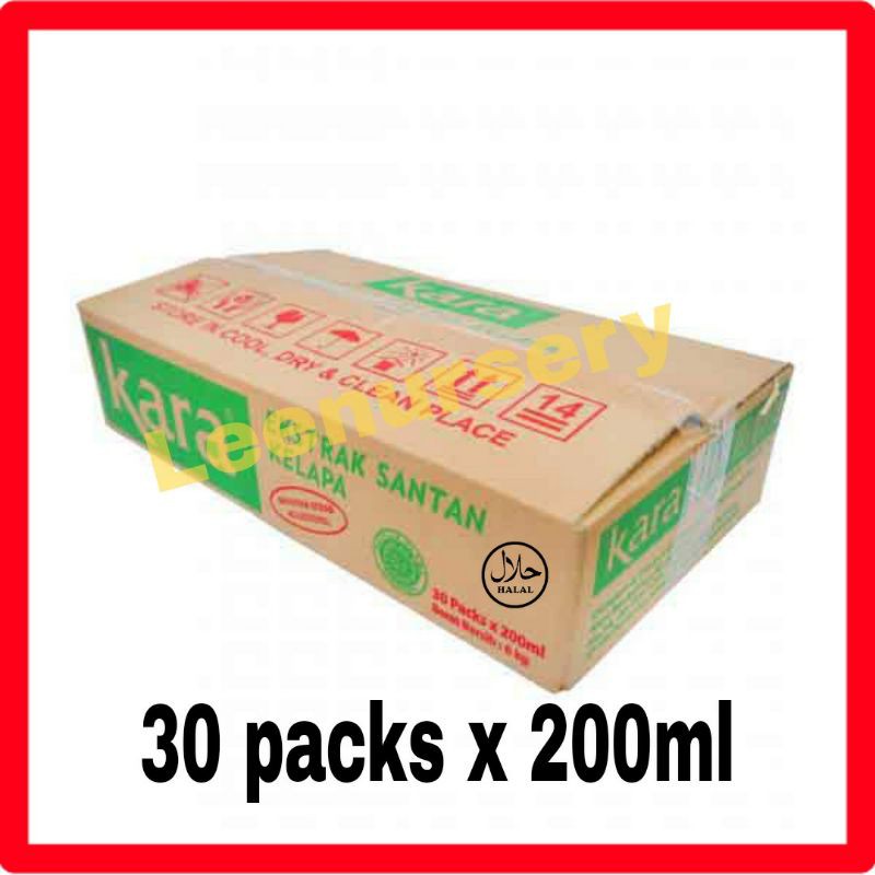 KARA SANTAN / COCONUT MILK 200ML X 30'S / Santan kara / coconut liquid / | Shopee Malaysia