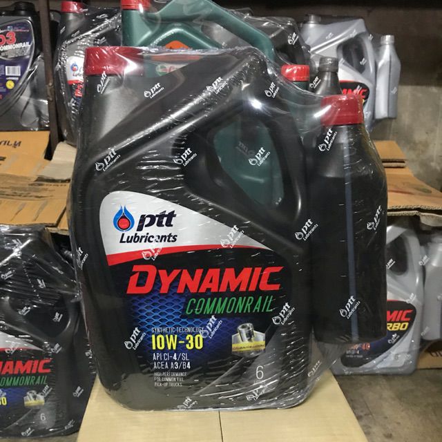 Minyak Hitam Ptt Dynamic Commonrail 10w-30 Diesel, 6 liter, Percuma 1 liter(THIS PRODUCT IS ...