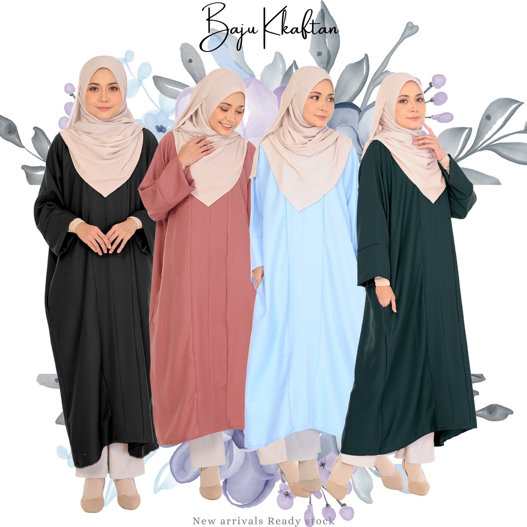 Muslimah Long Blouse kaftan Free Size Muslimah Long Blouse Labuh ...