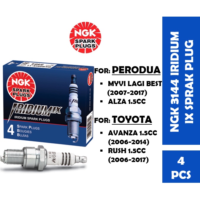 【100% ORIGINAL】 NGK DCPR7EIX Iridium IX Spark Plug For Perodua Myvi ...