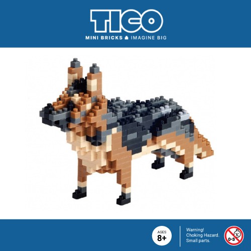 TICO Mini Bricks CLASSICAL DOG - German Shepherd | PET Series | TICO 微型 ...