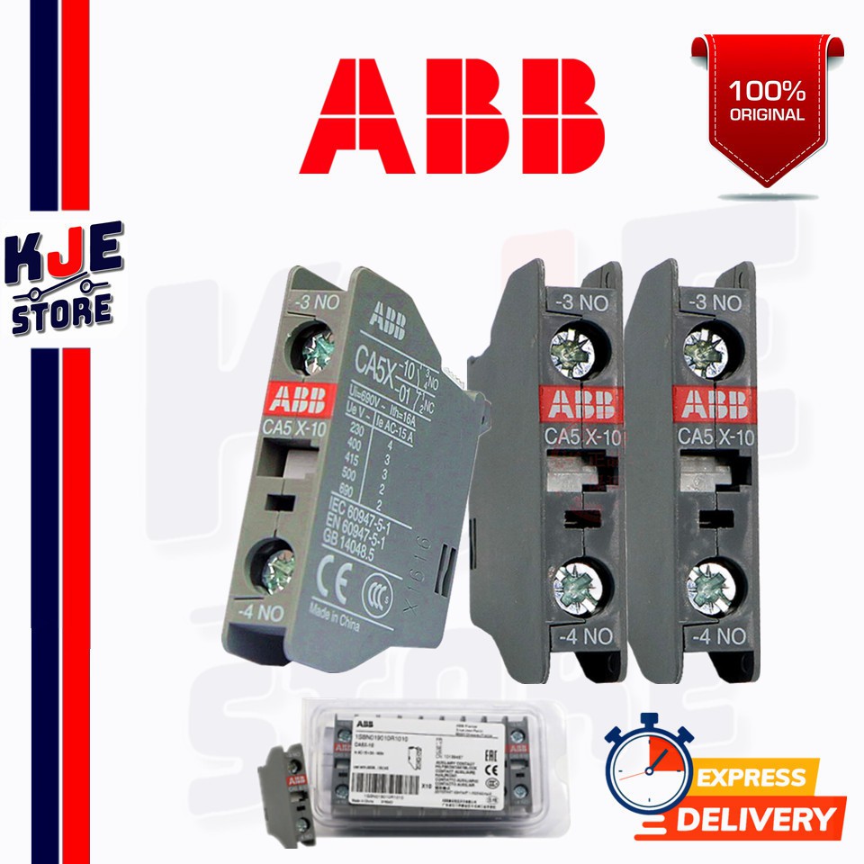 ABB CA5X-01 & CA5X-10 Auxiliary Contact Block [1SBN019010R1001 ...