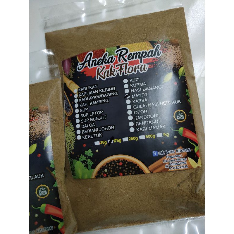 REMPAH NASI BERIANI@ NASI ARAB 150g | Shopee Malaysia