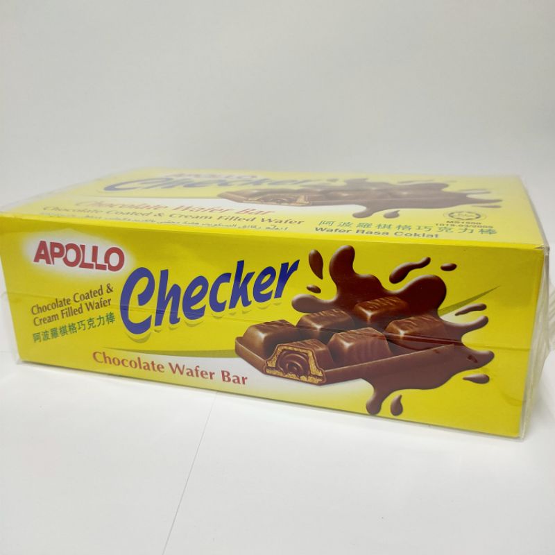 Apollo Checker Chocolate Wafer Bar / Apollo Roka Peanut Bar | Shopee ...