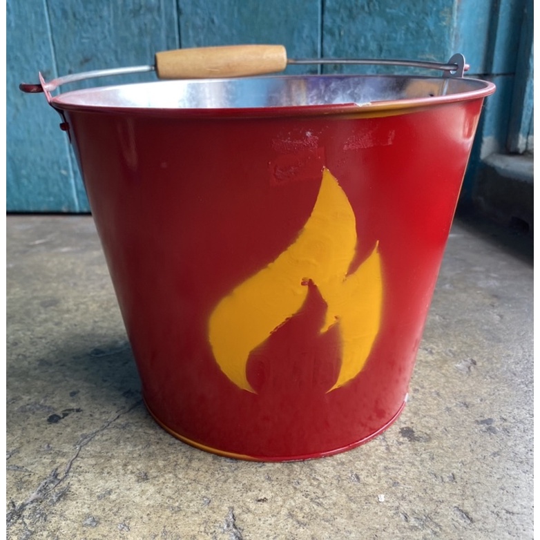 METAL FIRE BUCKET SAND BUCKET FIRE PROTECTION BALDI API | Shopee Malaysia