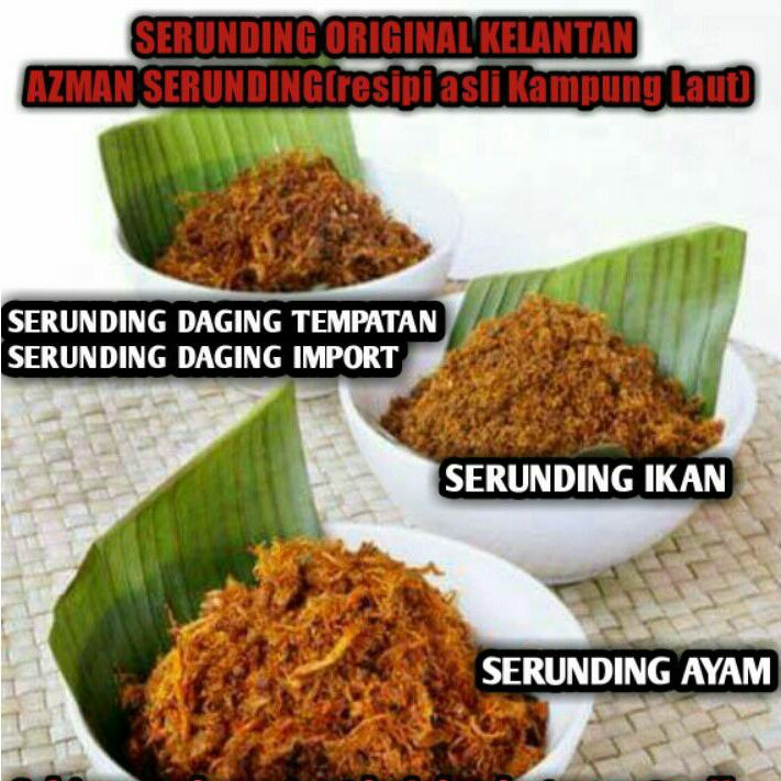SERUNDING ORI KG LAUT / Serunding daging/ serunding ayam/ ikan /💯READY ...