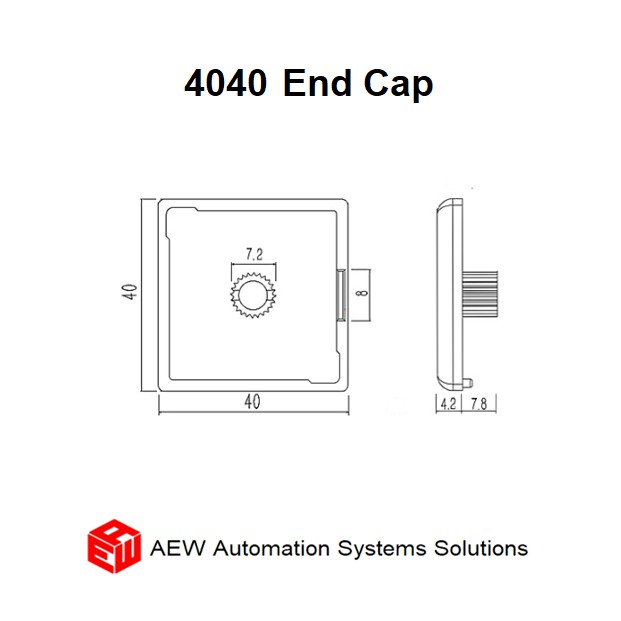 Profile End Cap/ Profile End Cover/ Profile Cover for Aluminium Profile ...