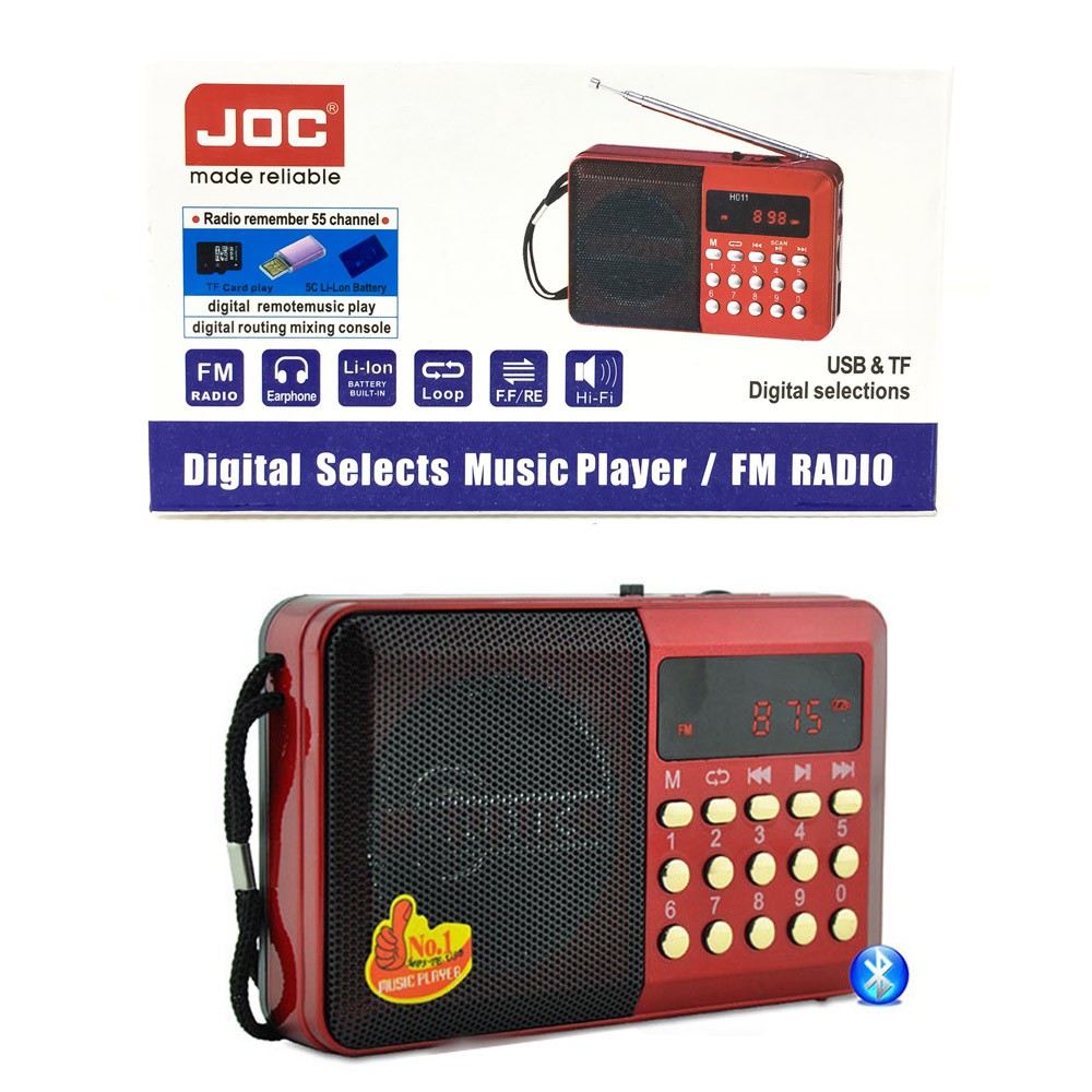 Radio China JOC Rechargeable USB SD CARD JOC BLUETOOTH SPEAKER RADIO ...