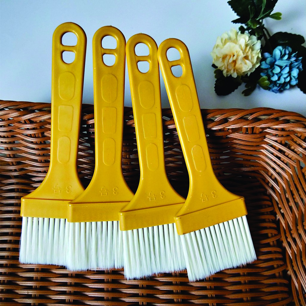 Paint brush barbecue brush/Berus cat berus kuning dengan pemegang ...