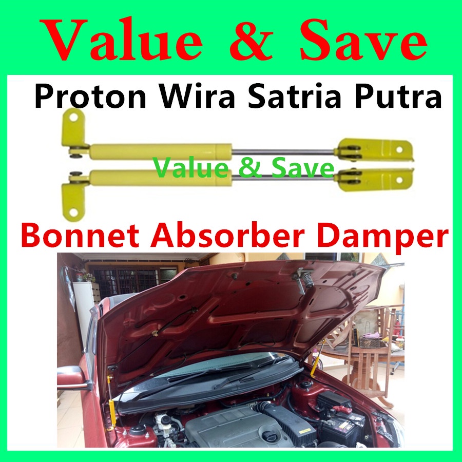 Proton Wira Satria Putra Bonnet Absorber Damper Engine Hood Absorber ...