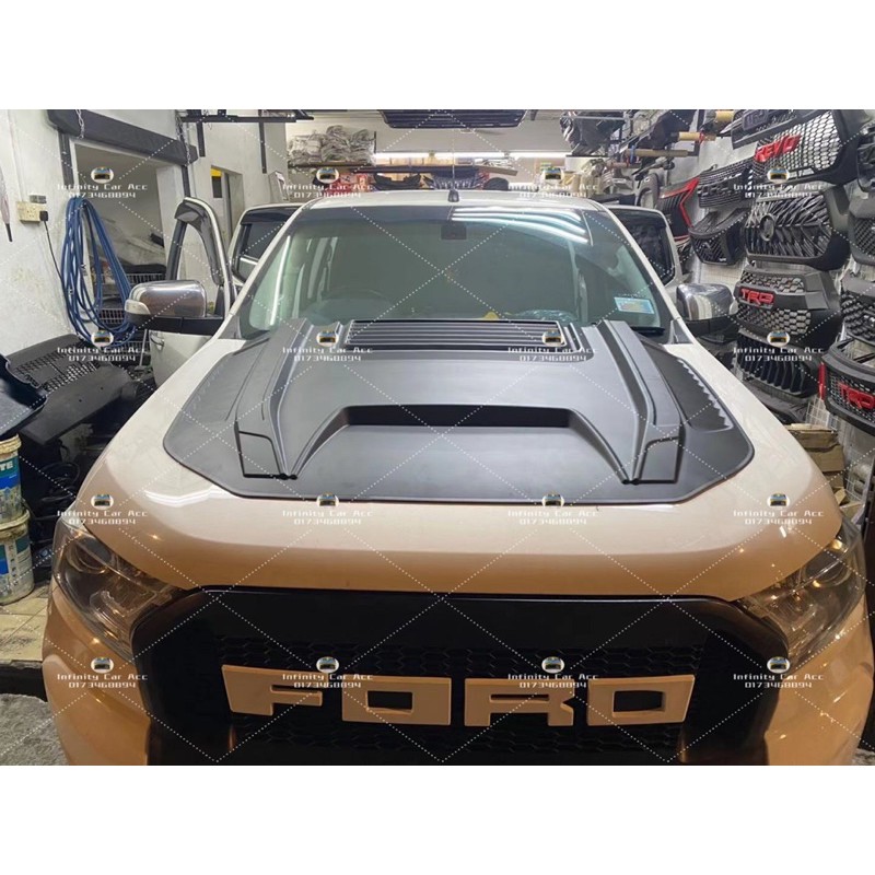 Ford Ranger T7 T8 Front Bonet Scoop BIG Bonnet Scoop | Shopee Malaysia