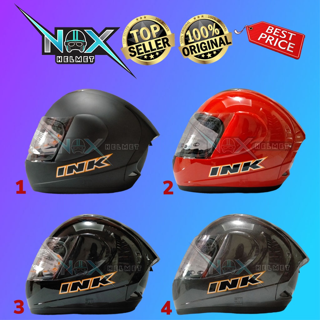 Helmet INK CL MAX Solid/Plain Fullface 3kg) | Shopee Malaysia