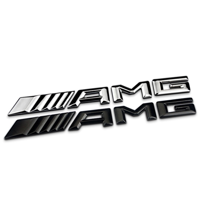 Amg embossed 3D Decal made of plastic car rear sticker - GENUINE ...