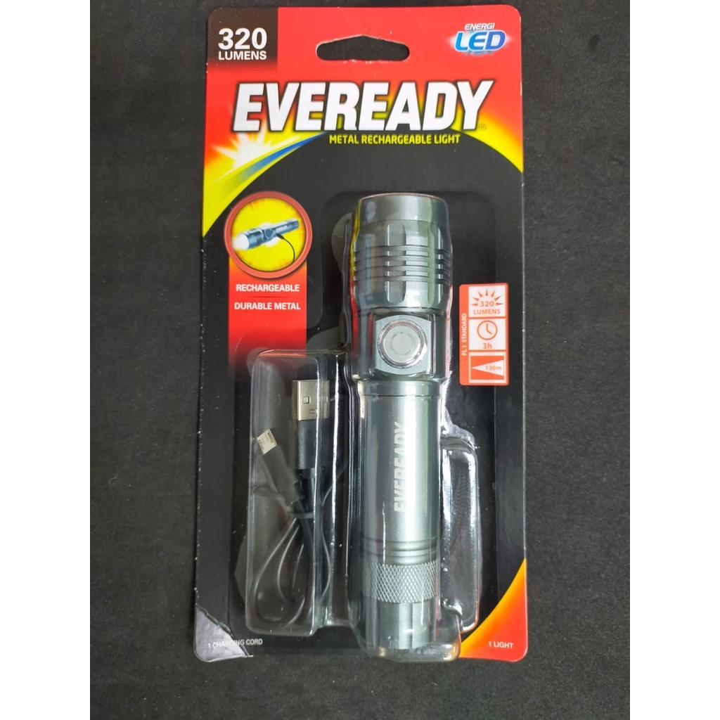 EVEREADY RECHARGEABLE TORCHLIGHT | Shopee Malaysia