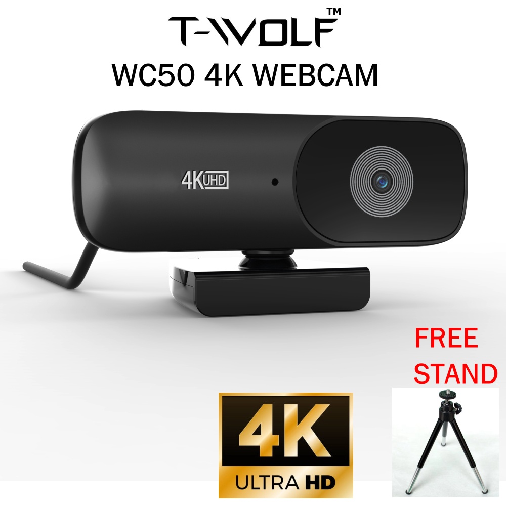 T-WOLF WC50 4K WC15 1080P / WC10 480P / WC20 Webcam PC Laptop USB Web ...