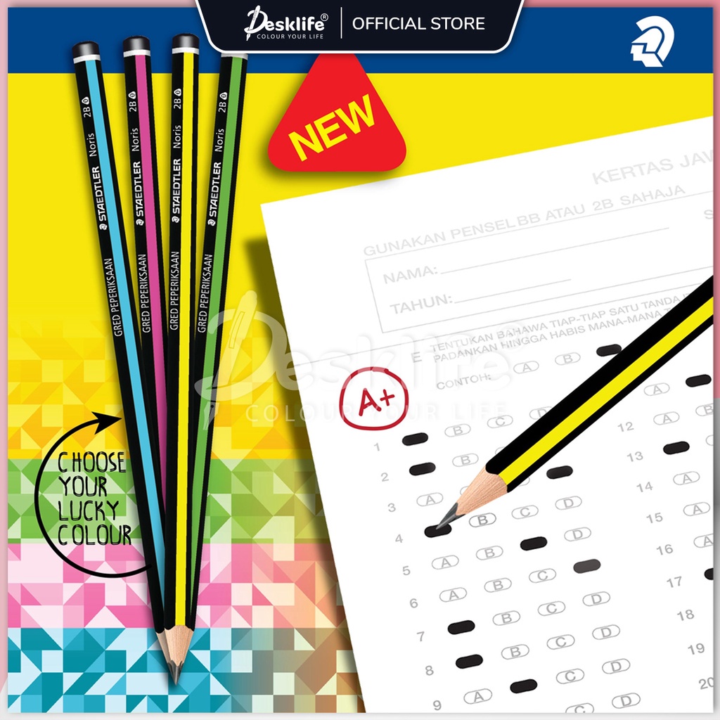 Desklife Staedtler Noris Pencil 2B Triangular Pencil - (12s/BOX ...