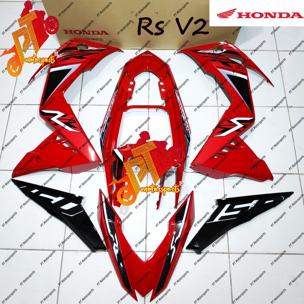 Honda Rs150 Rs 150 V1 V2 Cover Set Red Winner New RED 13 Original Honda ...