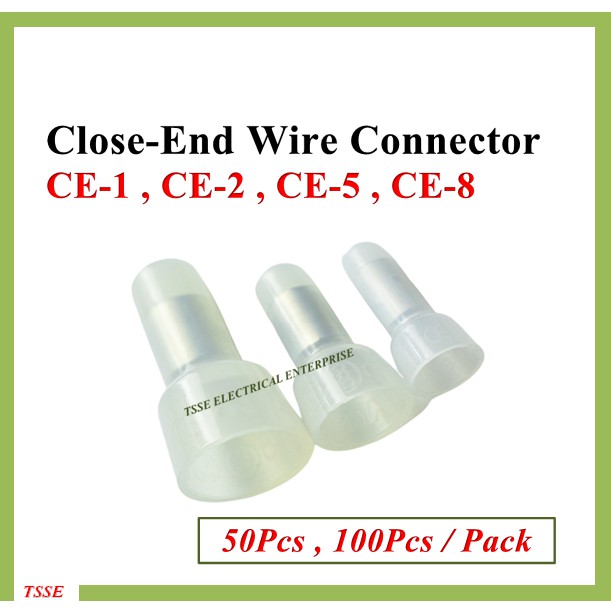 Closed End Crimp Caps Electrical Wire Terminals Connectors Cap | Shopee ...