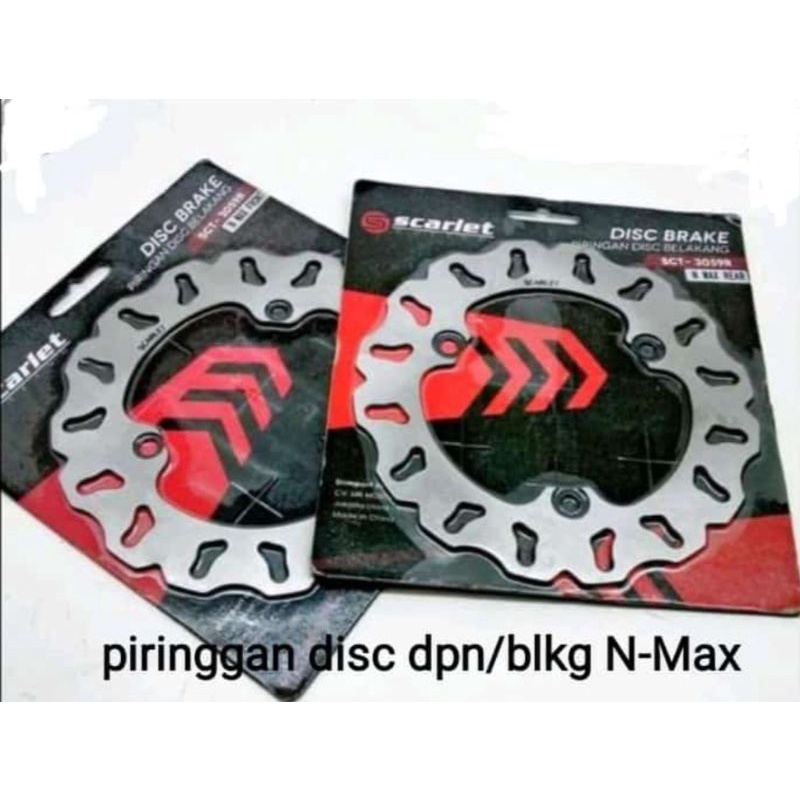 1set FRONT/REAR DISC PLATES FOR YAMAHA NMAX BRAND SCARLET RACING UK ...