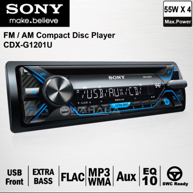 Sony CDX-G1200U CD USB AUX IN Car Radio Stereo Receiver Player | Shopee ...