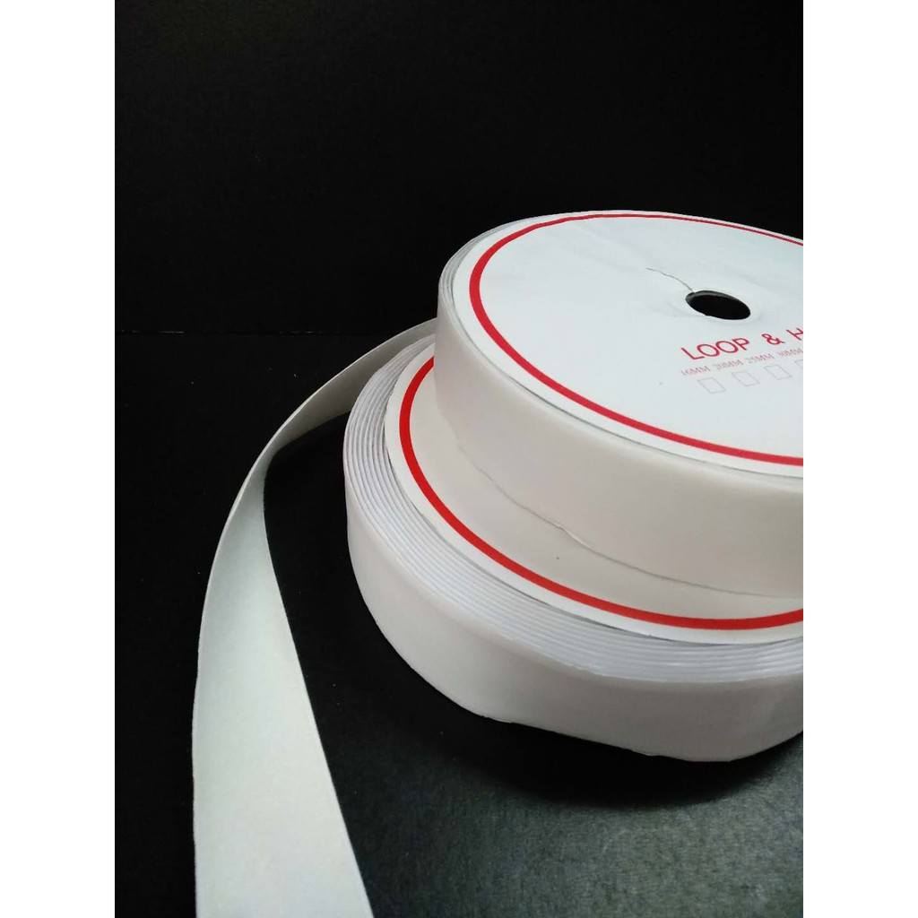 Velcro Tape/ Magic Tape/ Hook & Loop (one set) with double sided gam ...