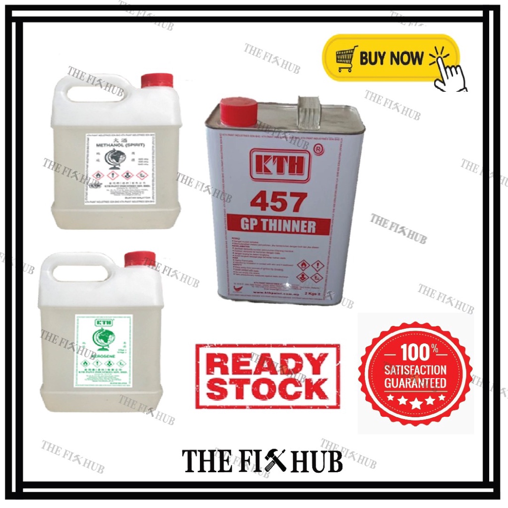 THINNER KEROSENE METHANOL MINYAK TANAH SPIRIT GALLON TIN BOTTLE 2KG ...