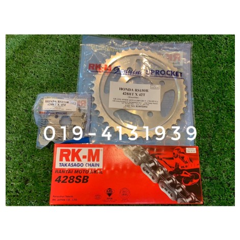 Sprocket RKM HONDQA RS 150 / RS150 428 ( Full Set ) | Shopee Malaysia
