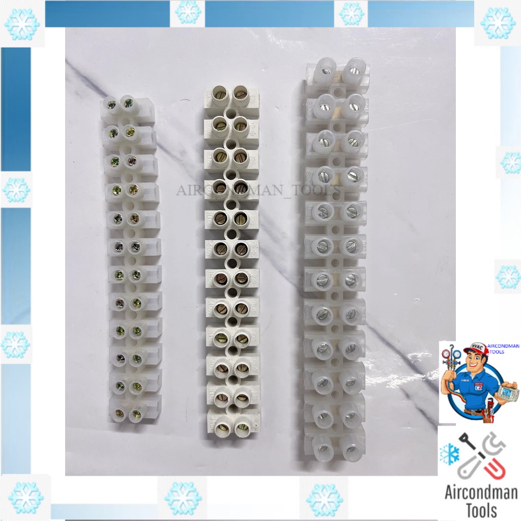12 PCS pvc connector wayar aircond 1hp 2hp cable connection terminal ...