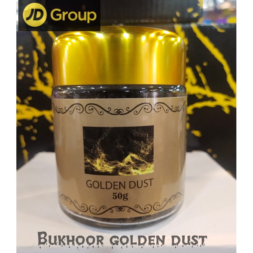 BAKHOOR GOLDEN DUST BY AL-ASRA 50 GRM INCENSE BUKHOOR BURNER / MUBKHARA ...