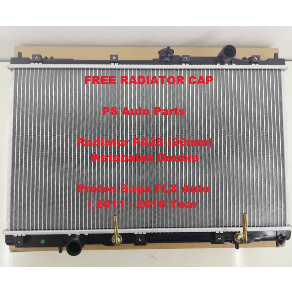 (FREE CAP) Radiator Proton Saga FLX Auto ( 2011 - 2016 Years ) Tangki ...