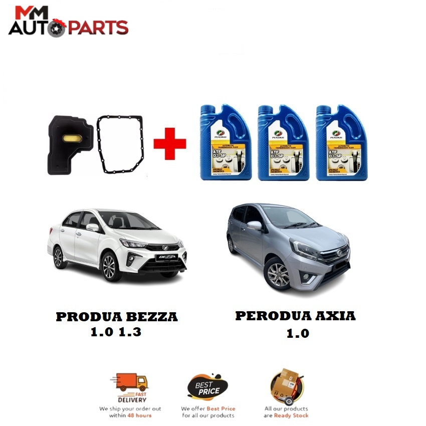 GENUINE PERODUA ATF SP3 (3LITER) + AUTO FILTER SET - GEARBOX SERVICE ...