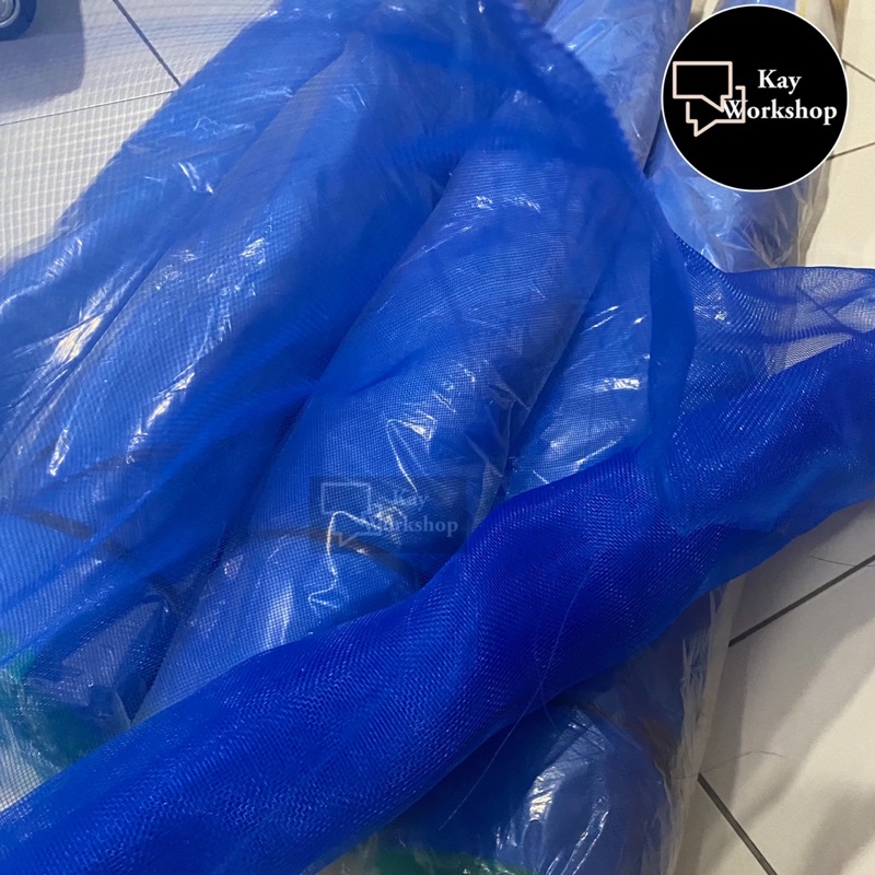 Jaring Pukat Biru/Fish Net/Jaring asuhan anak ikan/Jaring Lori | Shopee ...