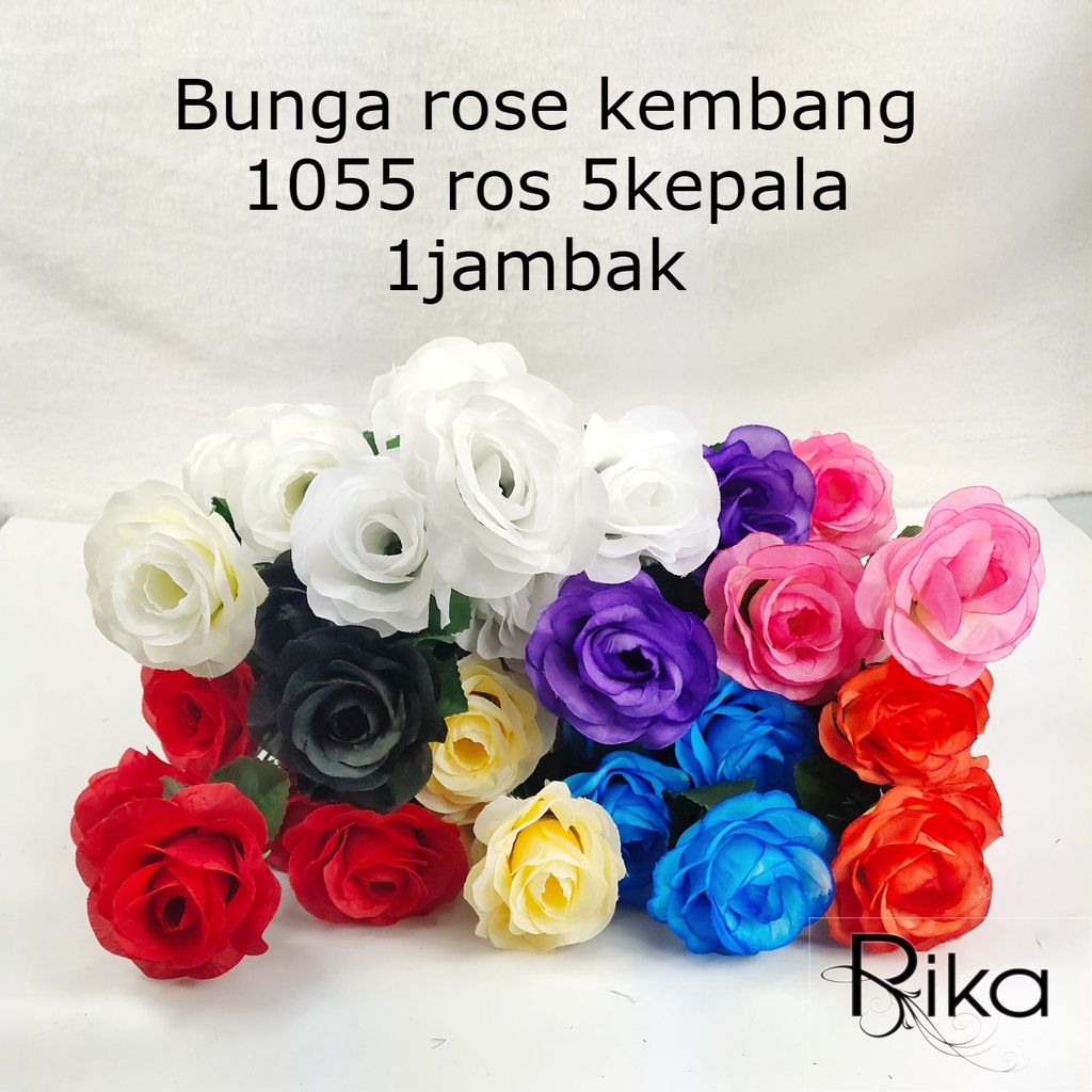 Bunga rose kembang 1055 ros 5kepala 1jambak | Shopee Malaysia