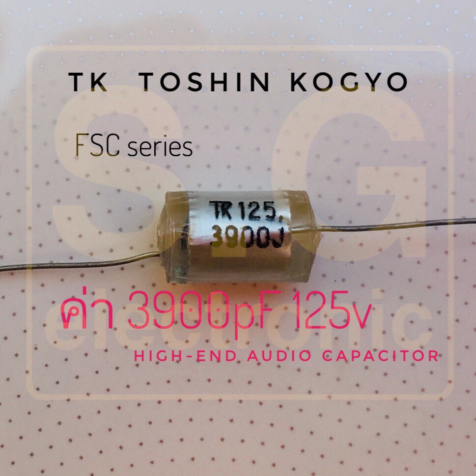 ((Set Of 5)) C 3900pF 125V TK capacitors Japan high-end audio grade ...