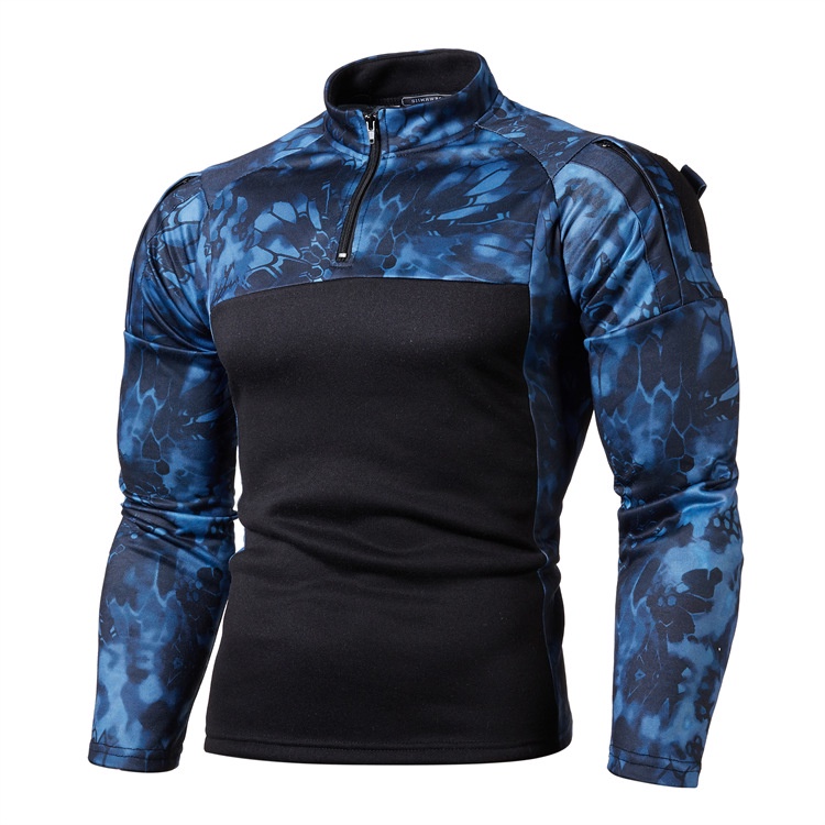 New Men's Tactical Camouflage Athletic T-shirts Long Sleeve Men ...