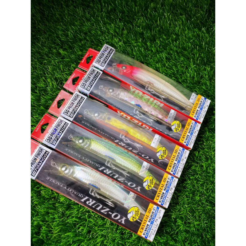 YO-ZURI YOZURI CRYSTAL 3D MINNOW MAGNUM | Shopee Malaysia