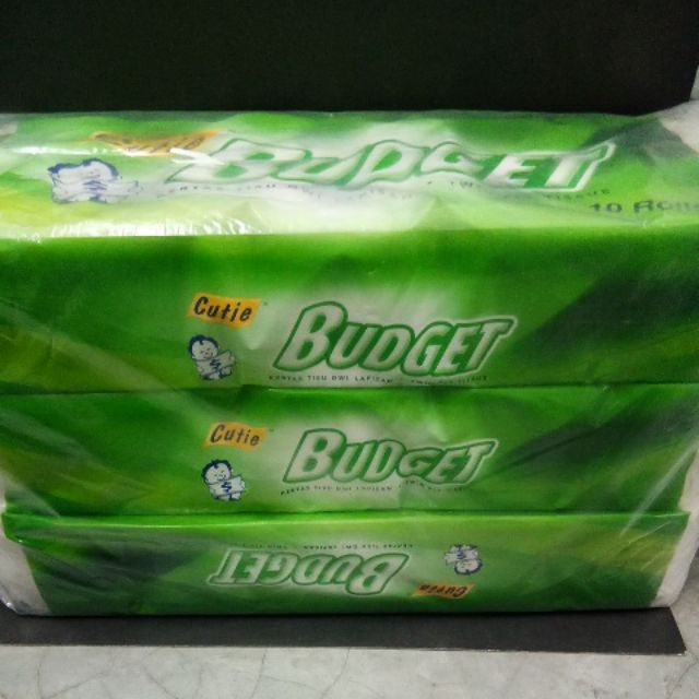 CUTIE BUDGET TOILET TISSUE 3X10rolls (MAX : 2 UNITS ONLY ) | Shopee ...