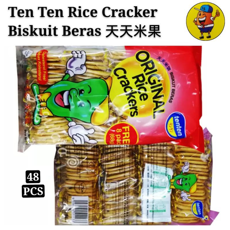 TEN TEN RICE CRACKER BISKUIT BERAS 68GX48PCS | Shopee Malaysia