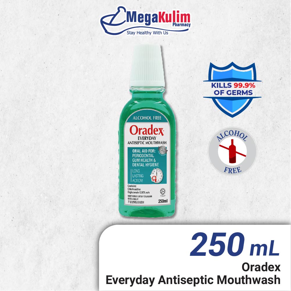 Oradex Mouthwash (90mL / 250mL / 400mL / 750mL) | Shopee Malaysia